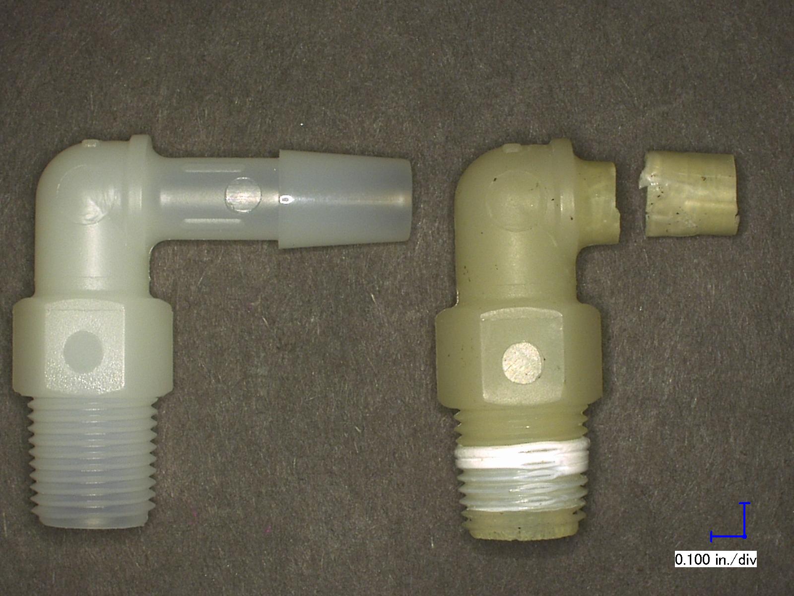 Plastic Failure Through Molecular Degradation